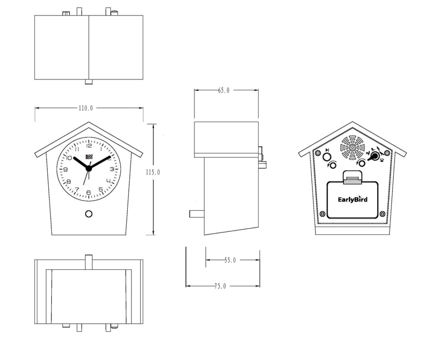 EarlyBird Birdsong Alarm Clock | KOOKOO US